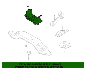 1997-2013 Subaru Trans Mount 41022AE121 | Subaru Online Parts