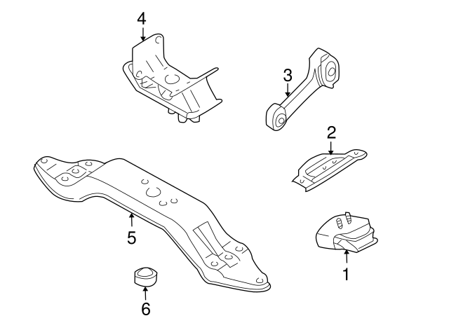 1997-2013 Subaru Trans Mount 41022AE121 | Subaru Online Parts