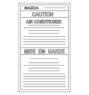 2009-2013 Mazda 6 Caution Label GS3L-61-439 | Florida Mazda Parts