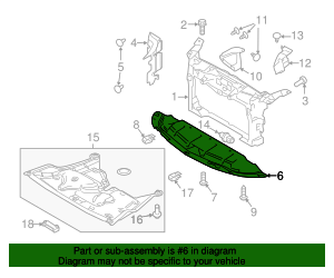 8A5Z-8327-A - Deflector 2009-2012 Lincoln MKS | AutoNationParts.com