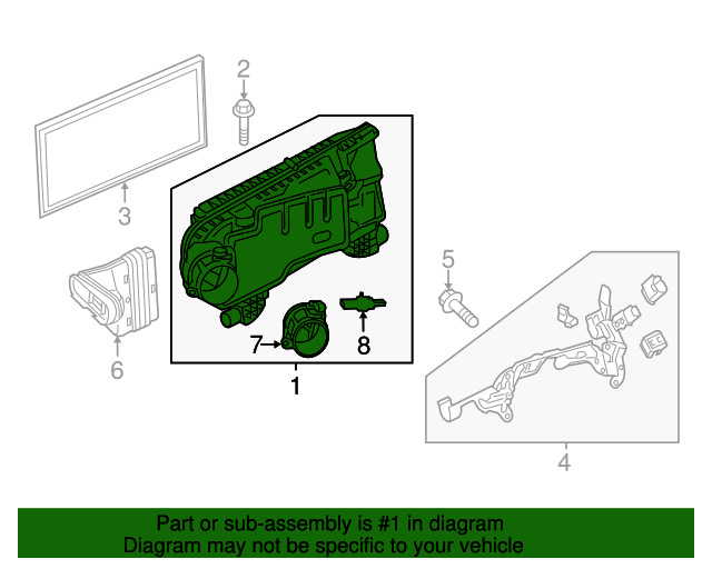 276-090-12-01 - Air Filter Housing 2012-2014 Mercedes-Benz ...