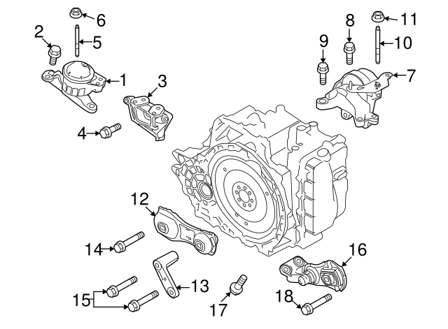 AA5Z-6038-D 2010-2019 Ford Mount | Fairway Ford Parts