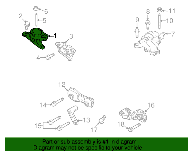 2013-2019 Ford Mount DA5Z-6038-A | OEM Parts Online