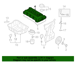 2014-2015 Hyundai Tucson Valve Cover 22410-2G710 | QuirkParts