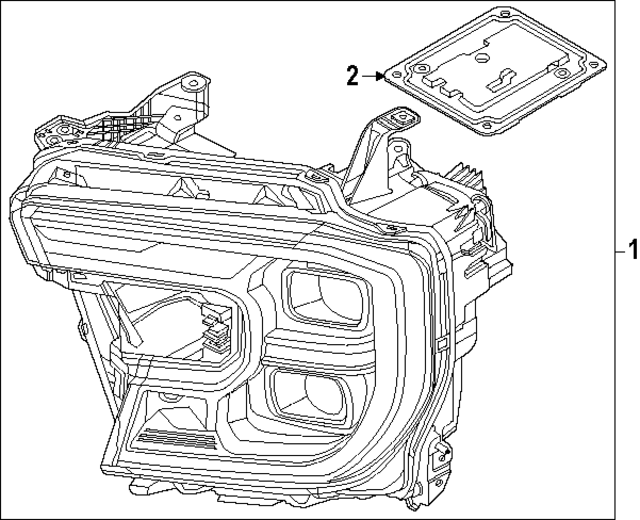 Genuine OEM Ford Part - Headlamp Assembly N1WZ-13008-EB | Genuine OEM ...