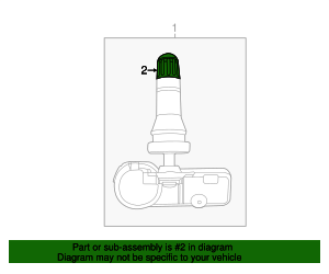 2013-2020 Mopar Tire Pressure Monitoring System (TPMS) Sensor Valve ...