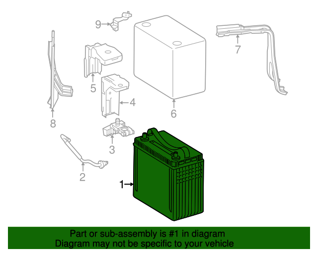 28800-21182 - Battery - OEM Genuine Toyota Parts