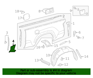Genuine Toyota Side Panel Protector part# 76925-04040 for 2016-2023 ...