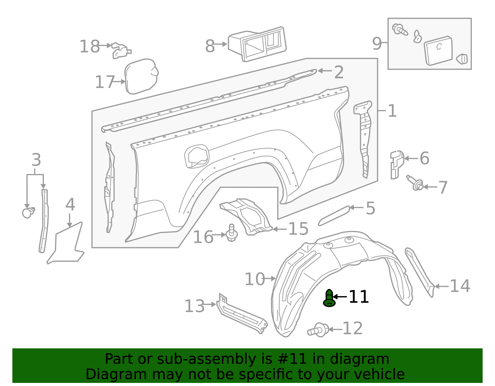 90467-A0002-C4 - Side Trim Panel Clip 2017-2025 Toyota | Longo Toyota Parts