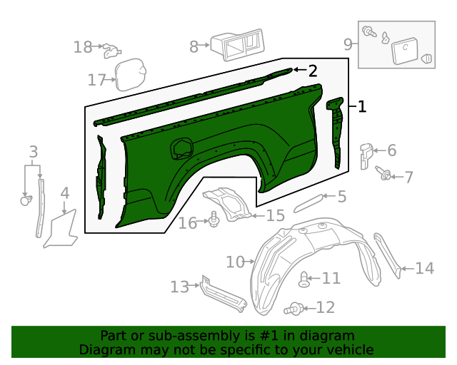 Toyota Side Panel Part# 6550004450 | Toyota Of Colorado Springs Parts