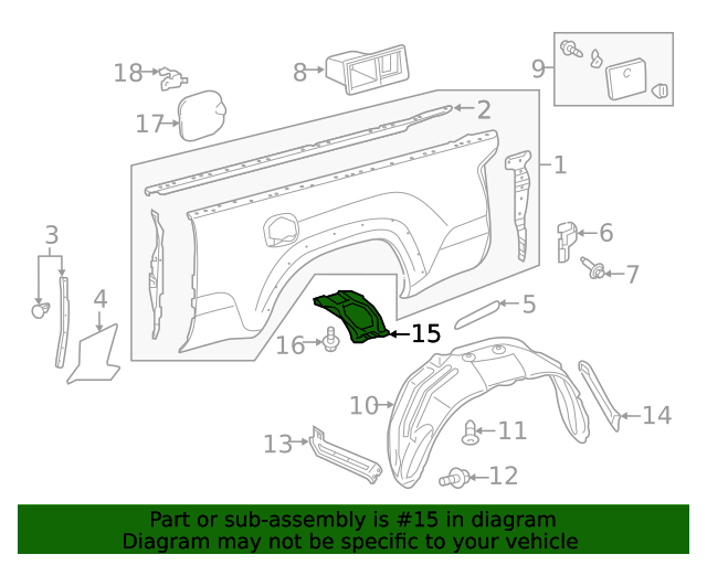 65636-04070 - Upper Brace 2016-2023 Toyota Tacoma | Longo Toyota Parts