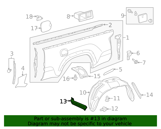 65672-04090 - Front Brace 2016-2023 Toyota Tacoma | Longo Toyota Parts