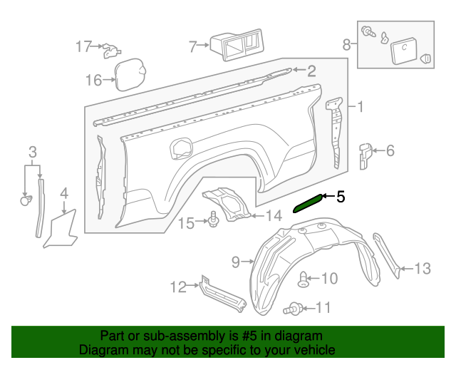 Side Panel Protector - Toyota (76927-04020)