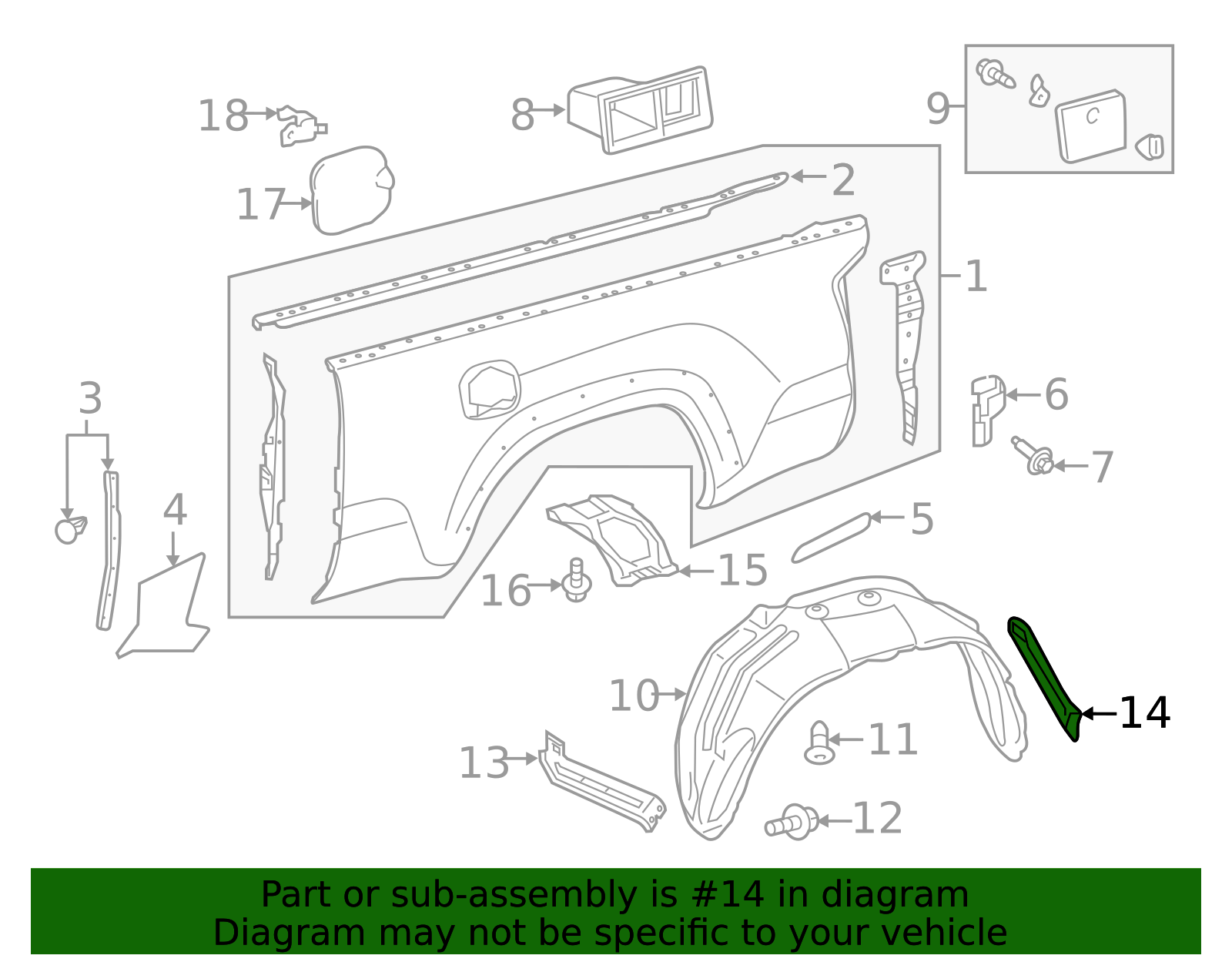 2016-2023 Toyota Tacoma Rear Brace 65674-04020 | Toyota San Diego Parts