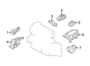 2013-2017 Nissan Juke Side Mount Mount Bracket 11253-3YW0A | OEM Parts ...