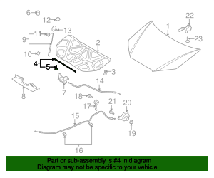 2007-2010 Hyundai Elantra Front Seal 86435-2H000 | OEM Parts Online