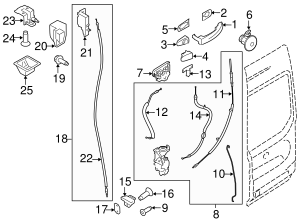 2015-2024 Ford Door Latch Assembly BK3Z-6143286-A | OEM Parts Online