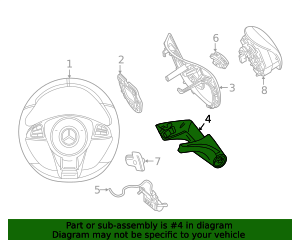 000-464-19-00-64 - Steering Wheel Trim 2018-2023 Mercedes-Benz ...