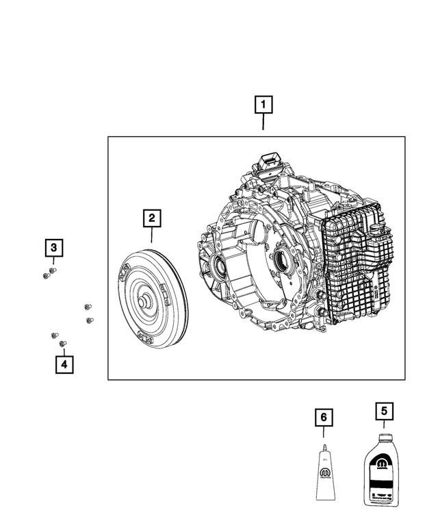 MOPAR WITH TORQUE CONVERTE TRANS KIT - 68429341AA - 68429341AA | Mopar ...