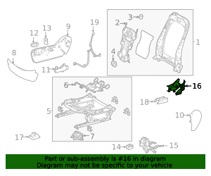 71875-0R040-E0 - Seat Back Recliner Adjustment Mechanism Cover 2020 ...
