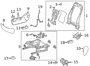 2020-2023 Toyota Seat Frame Trim Panel 71867-0E120-C0 | Toyota Parts Center