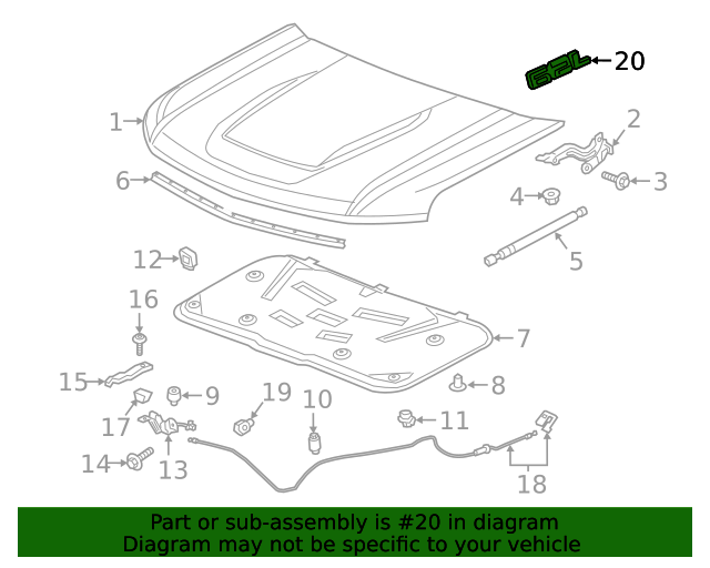2020-2023 Chevrolet Nameplate 23400422 | AutoNationParts.com