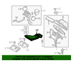 28210-C5100 - Air Duct 2016-2020 Kia Sorento | Kia.Parts Store