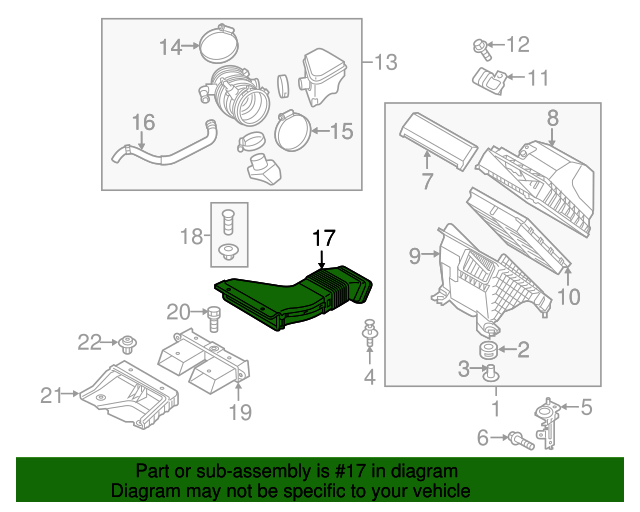 2016-2020 Kia Sorento Air Duct 28210 C5100 | OEM Parts Online