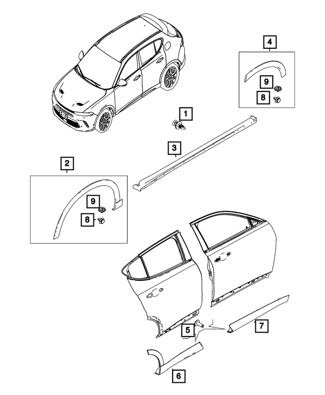 2018-2023 Mopar Push Pin 68354120AA | Mopar eStore