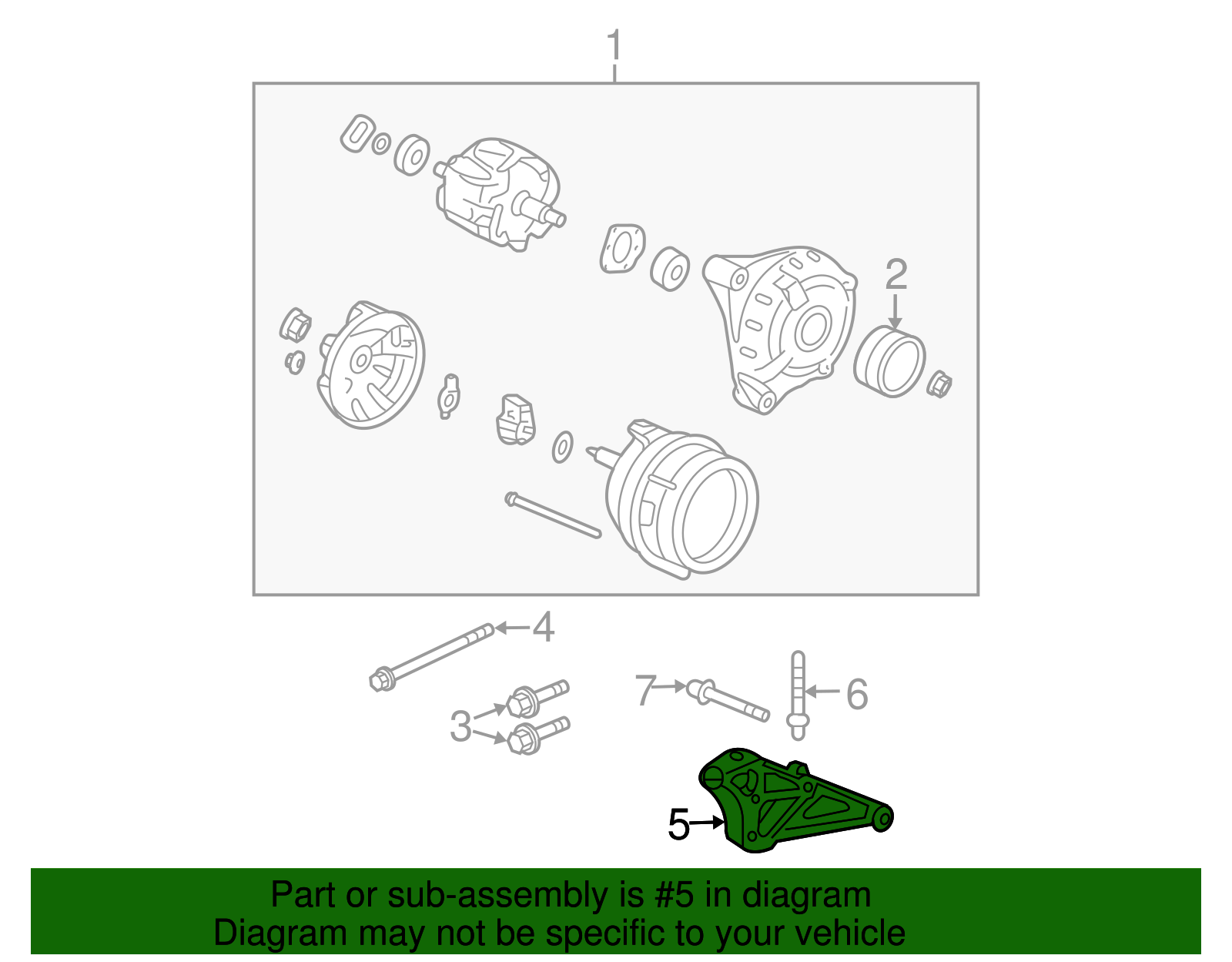 11910-RRA-A00 - Mount Bracket 2006-2011 Honda Civic | Honda Parts Online