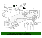 2010-2020 GM Exhaust Pipe Front Hanger Insulator 22907444 GM ...