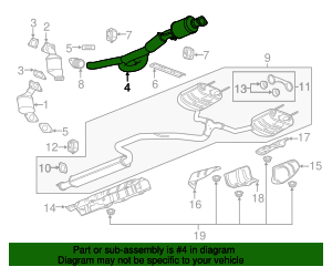19420281 - Exhaust Front Pipe #84407224 2013-2020 GM | AutoNationParts.com