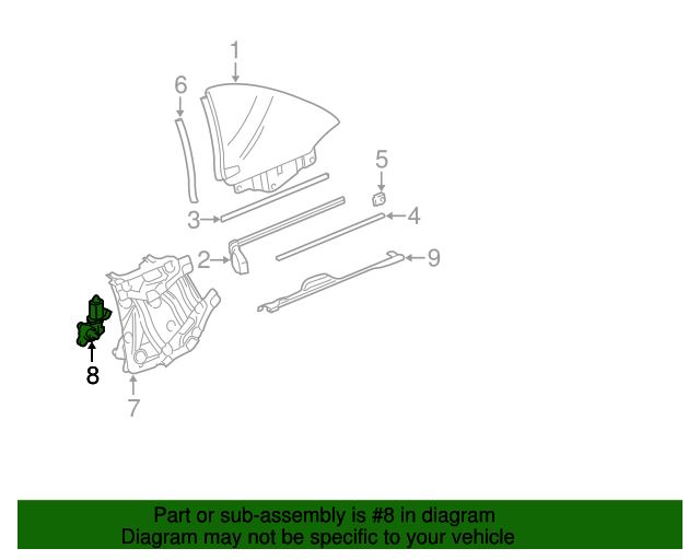 220-820-04-42 - Window Motor 2000-2012 Mercedes-Benz | Mercedes-Benz ...