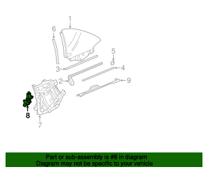 220-820-04-42 - Window Motor 2000-2012 Mercedes-Benz | Mercedes-Benz ...