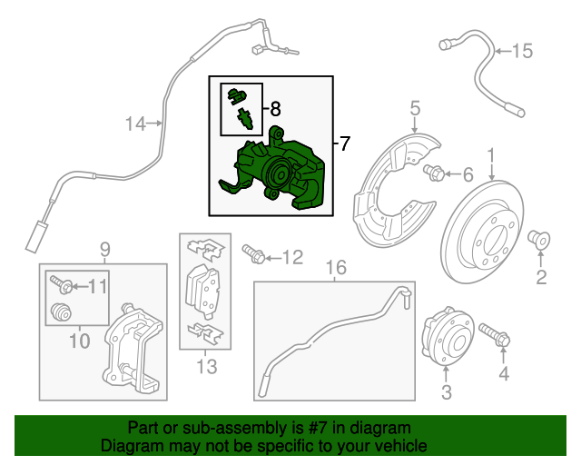 34-21-9-809-298 - Caliper housing right 2013-2016 Mini | AutoNation Parts
