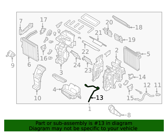 97173-M6010 - Drain Hose 2019-2023 Kia Forte | Kia.Parts Store