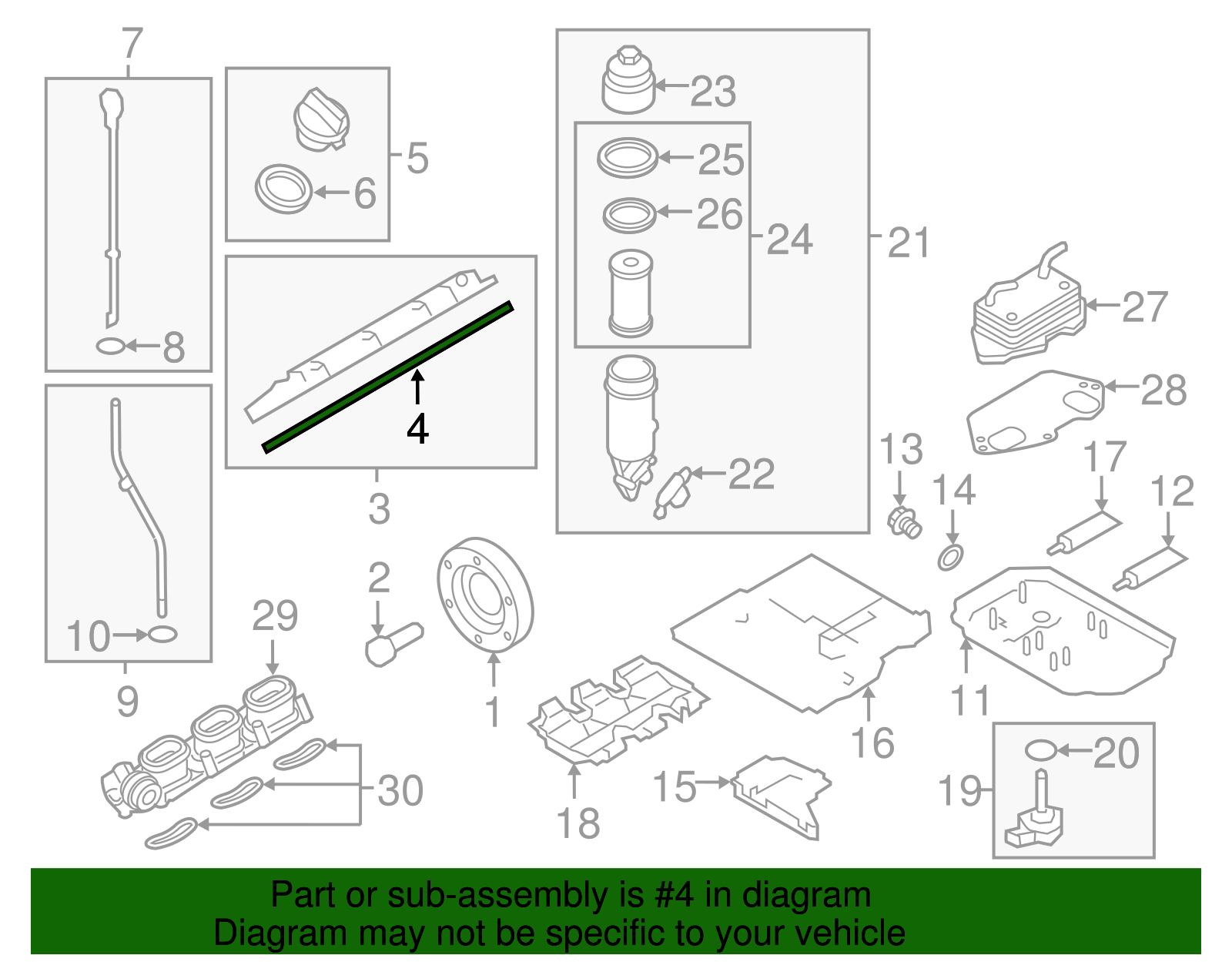 2008-2019 Audi Valve Cover Gasket 06E-103-484-P | Genuine Audi Parts