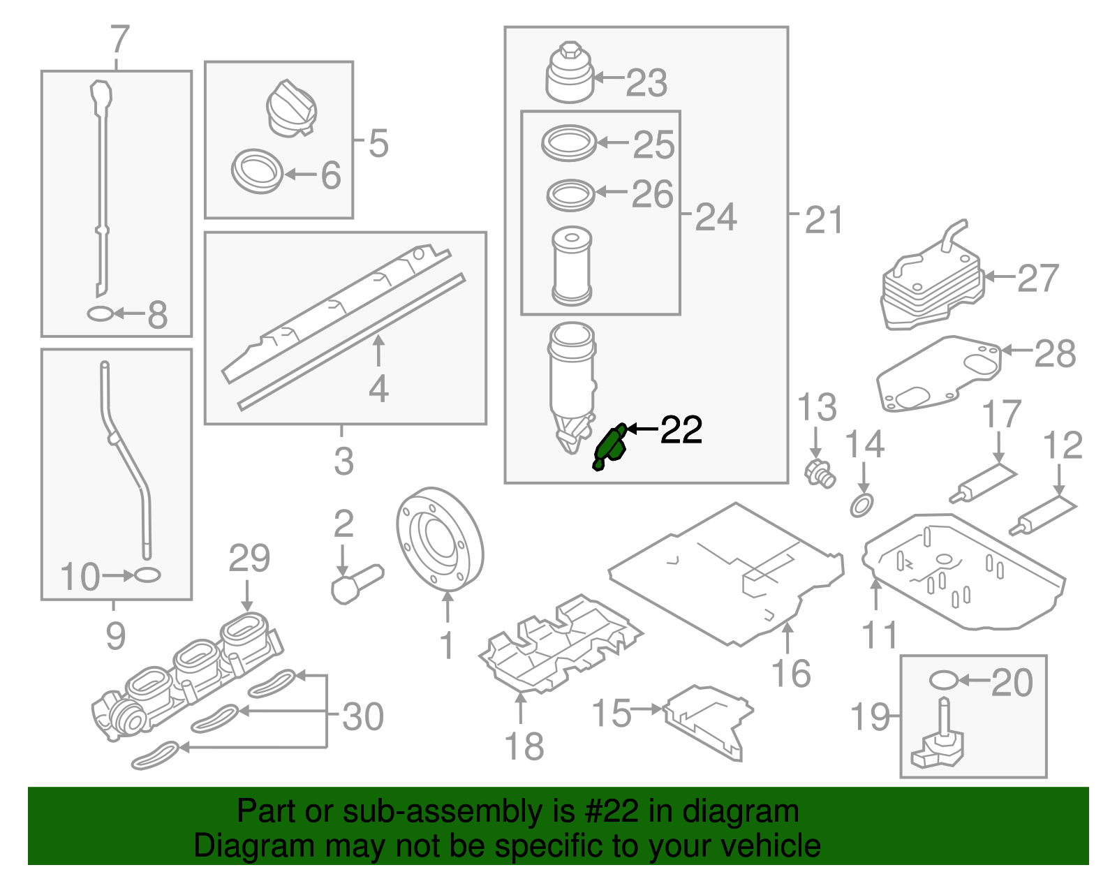 2005-2017 Audi Oil Filter Housing Gasket 06E-115-446 | OEM Parts Online