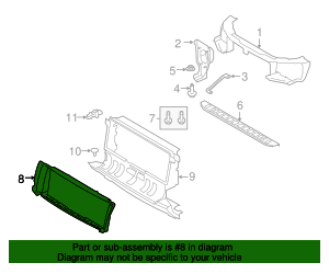 Genuine Air Deflector for 2011-2015 Land Rover LR2 | Land Rover Part ...