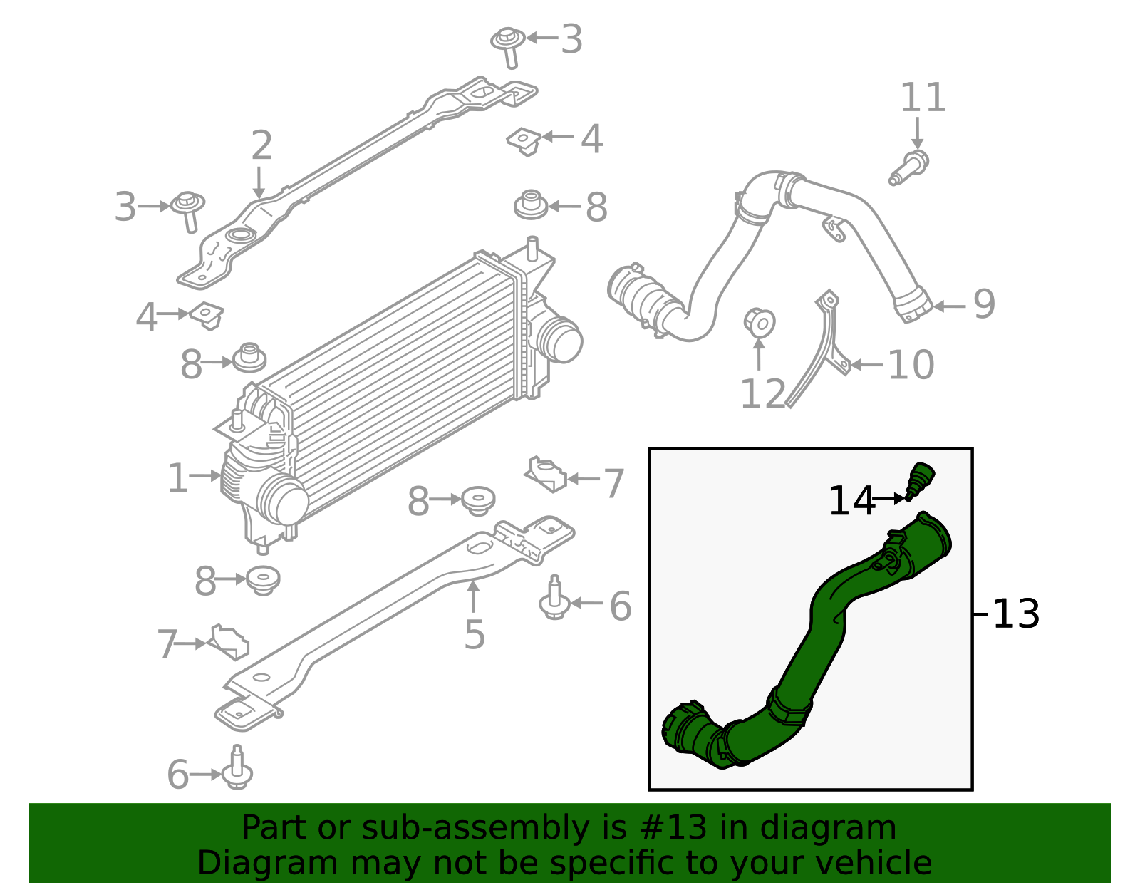 2018-2020 Ford F-150 Outlet Tube JL3Z-6F073-B | QuirkParts