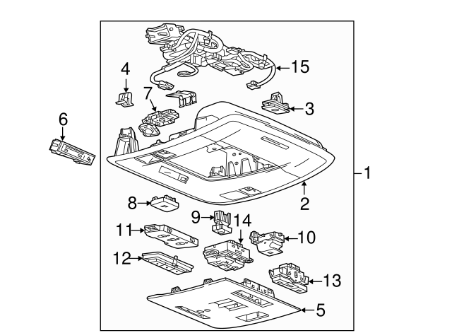 2014-2020 GM Garage Door Opener Transmitter 23341161 GM | GMPartsDirect.com