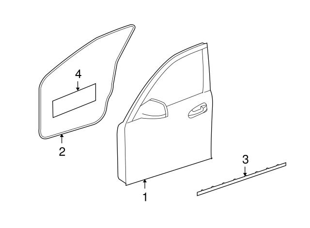 2008-2024 Mercedes-Benz Door Seal 000-727-13-00 | MB OEM Parts