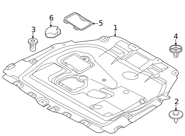 51757402947 - 2020-2023 BMW Under Cover (51-75-7-402-947) | BMW of ...