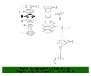 2016-2021 Honda Bearing, Front Shock Absorber Mount 51726-TBA-A01 ...