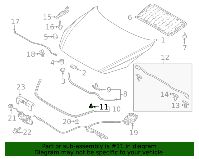 2019-2020 Mazda Rear Weather-Strip Fastener BCJH-56-742 | TascaParts.com