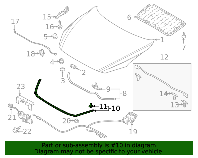 2019-2021 Mazda 3 Front Weather-Strip BDTS-56-770B | TascaParts.com