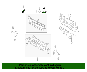 2007-2010 Hyundai Elantra Outer Cover 86160-2H010 | OEM Parts Online
