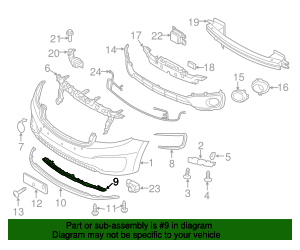 86565-A9500 - Lower Molding 2015-2017 Kia Sedona | Kia.Parts Store