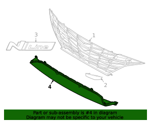 86530-AA800 - Grille 2021-2023 Hyundai Elantra | AutoNationParts.com