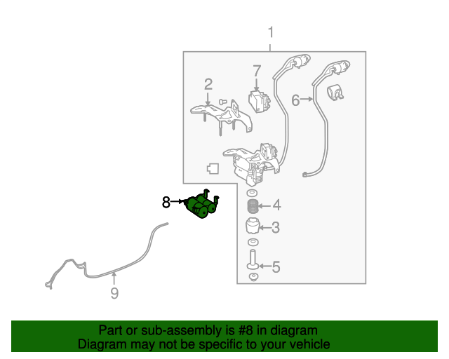 164-320-03-15 - Suspension Self-Leveling Unit Accumulator 2007-2012 ...